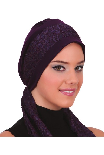 Fidan Bone Dantel Bandana Hazır Bone