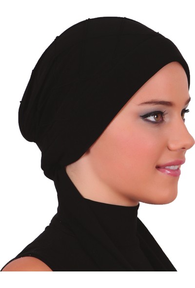 Fidan Bone Nervürlü Bağlama Hazır Türban Tesettür Bone