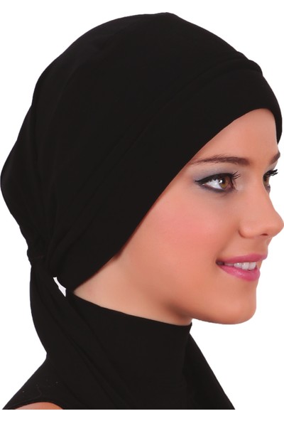 Fidan Bone Bağlamalı Hazır Türban Tesettür Bone