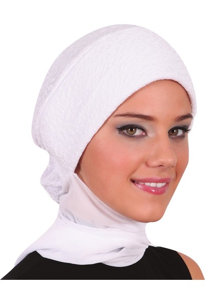 Fidan Bone Topuzlu Atkılı Brokar Bone Tesettür Kadın Fidan Bone Topuzlu Atkılı Brokar Bone Tesettür Kadın