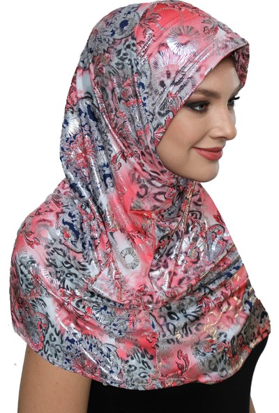 Fidan Bone Desenli Takmatik Bone Tesettür Kadın