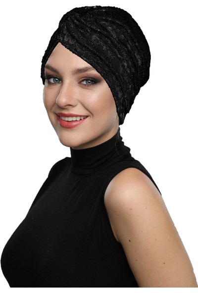 Fidan Bone Çapraz Dantel Bantlı Astarlı Hazır Türban Tesettür Bone Fidan Bone Çapraz Dantel Bantlı Astarlı Hazır Türban Tesettür Bone