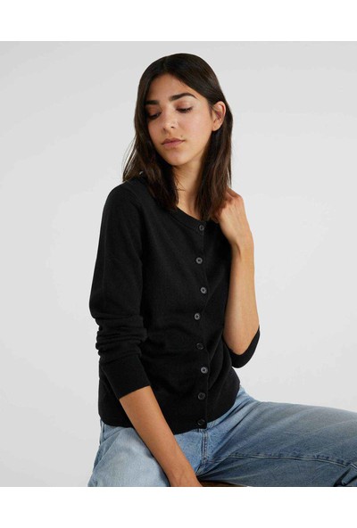 United Colors Of Benetton Bisiklet Yaka Kısa Kollu Hırka