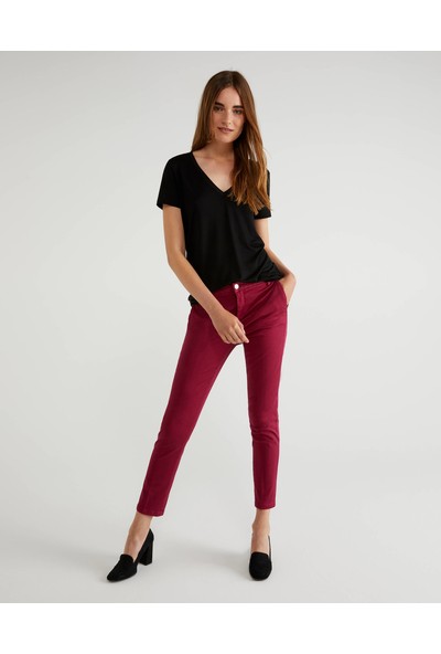 United Colors Of Benetton Elastanlı Basic Chino Pantolon United Colors Of Benetton Elastanlı Basic Chino Pantolon