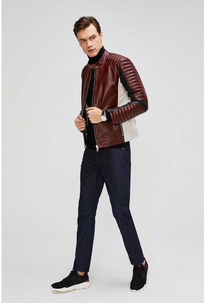 Deri Company Erkek Deri Mont Brendon Bordo 111518