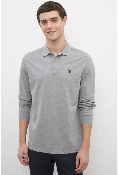U.S. Polo Assn. Erkek Gri Sweatshirt Basic 50225335-VR086 U.S. Polo Assn. Erkek Gri Sweatshirt Basic 50225335-VR086