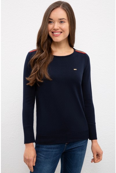 U.S. Polo Assn. Kadın Lacivert Triko Kazak 50223950-VR033 U.S. Polo Assn. Kadın Lacivert Triko Kazak 50223950-VR033