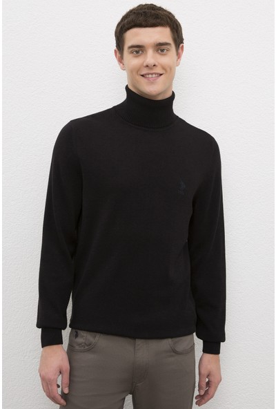 U.S. Polo Assn. Erkek Siyah Triko Kazak Basic U.S. Polo Assn. Erkek Siyah Triko Kazak Basic