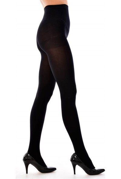 Penti 80 Den Kalın Mat Külotlu Çoraplı Çorap Siyah