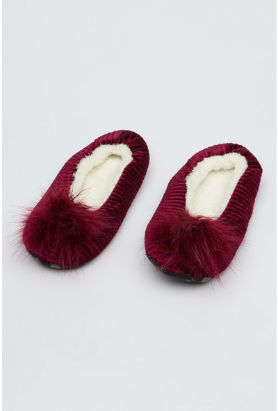 Penti Burgundy Pom Patik Penti Burgundy Pom Patik