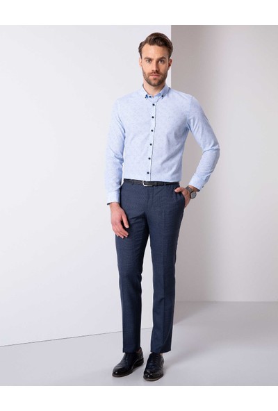 Pierre Cardin Koyu Mavi Slim Fit Pantolon 50207179-VR032