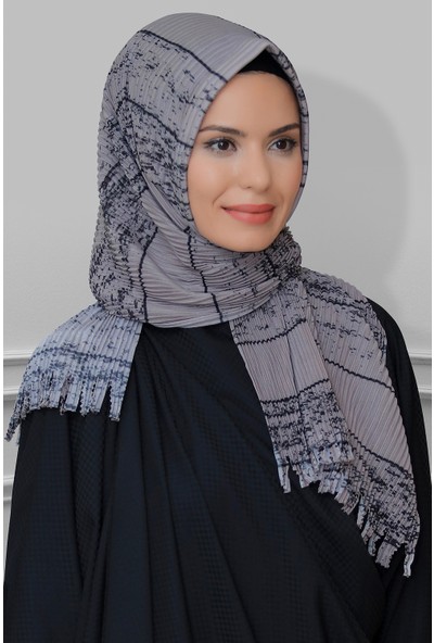 Hürrem Kadın Vizon Desenli Piliseli Pratik Tesettür Hürrem Kadın Vizon Desenli Piliseli Pratik Tesettür