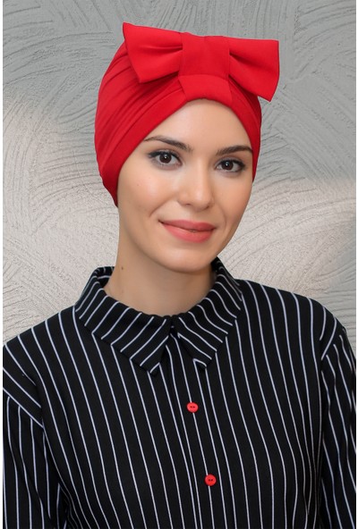 Hürrem Kadın Kirmizi Papyonlu Pratik Bone