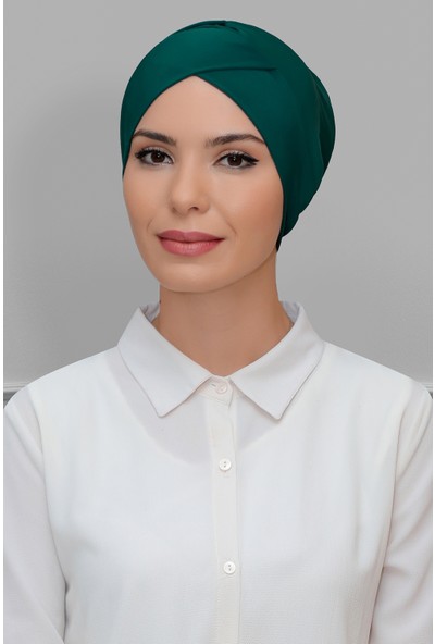 Hürrem Kadın Zümrüt Pratik Çapraz Bone