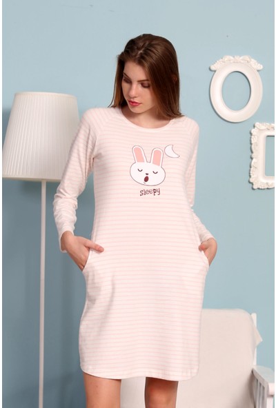 Vienetta Pink Kadın Uzun Kol Tunik