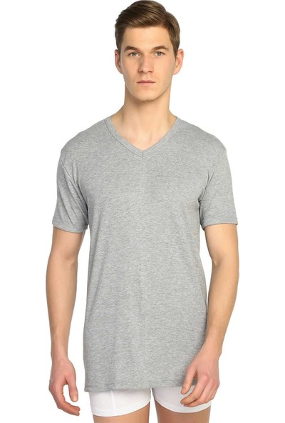 Seher Yıldızı Erkek T-Shirt 3'lü Paket Ribana V Yaka 0061 Seher Yıldızı Erkek T-Shirt 3'lü Paket Ribana V Yaka 0061