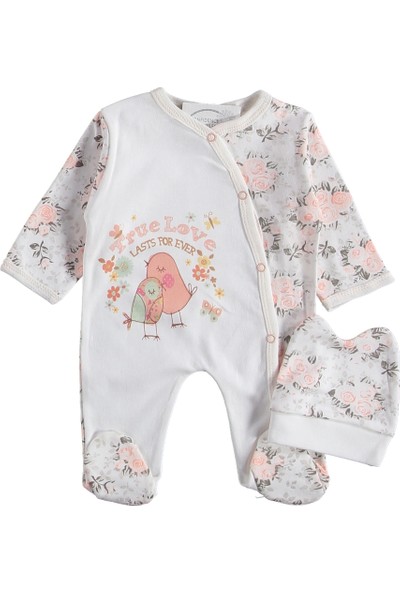 Babexi Çiçek Baskılı Biyeli Tulum