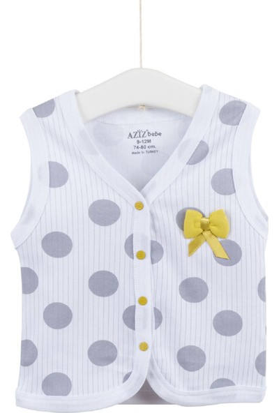 Aziz Bebe 24297 Kız Bebek Penye Yelek Aziz Bebe 24297 Kız Bebek Penye Yelek