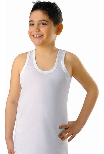 Erkek Çocuk Pamuklu Penye Atlet 6'lı Paket Erkek Çocuk Pamuklu Penye Atlet 6'lı Paket