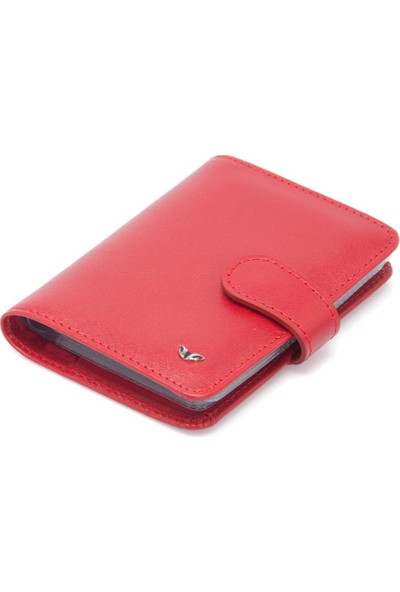 Tergan Kırmızı Deri Kredi Kartlık 01210C71