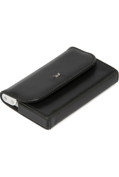 Tergan Siyah Deri Kartvizitlik 01487B06