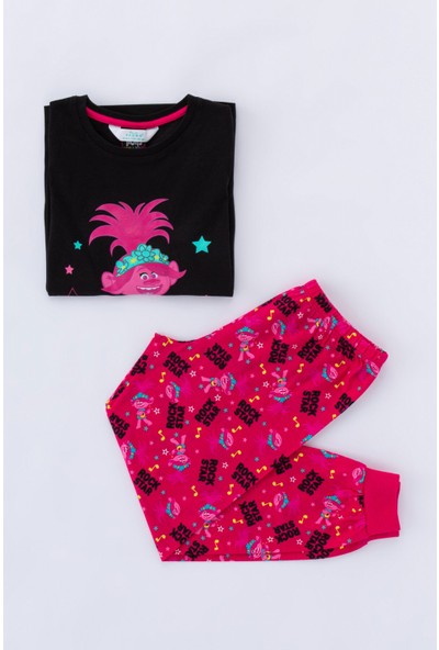 Penti Çok Renkli Kız Çocuk Trolls Rock Star 2'li Pijama Takımı