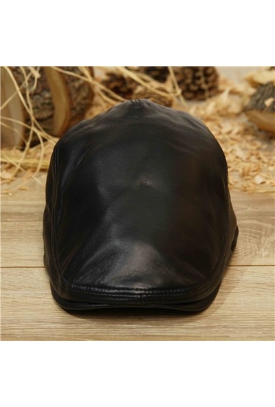 Chapka Erkek Deri Kasket (E-117)