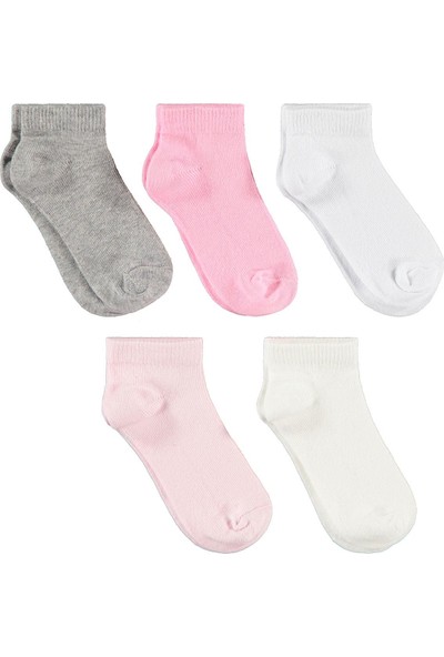 Civil Girls Kız Çocuk 5'li Çorap Set 2-12 Yaş Ekru