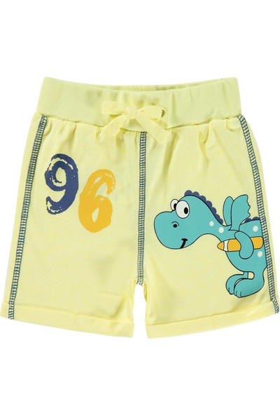 Kujju Erkek Bebek Şort 6-18 Ay Sarı