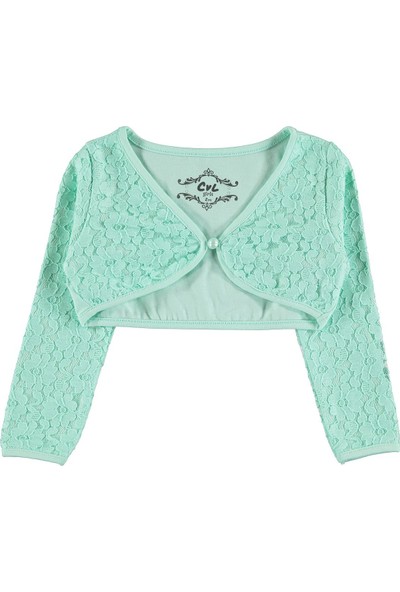 Civil Kız Çocuk Dantelli Bolero 2-5 Yaş Mint Yeşili
