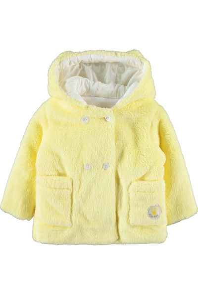 Civil Baby Kız Bebek Kapüşonlu Peluş Mont 6-18 Ay Sarı Civil Baby Kız Bebek Kapüşonlu Peluş Mont 6-18 Ay Sarı
