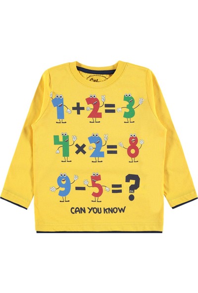 Civil Erkek Çocuk Sweatshirt 2-5 Yaş Hardal