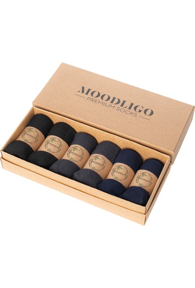 Moodligo Premium Erkek Bambu Patik Çorap 2 Siyah- 2 Füme - 2 Lacivert Moodligo Premium Erkek Bambu Patik Çorap 2 Siyah- 2 Füme - 2 Lacivert