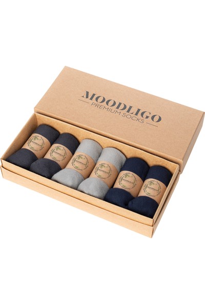 Moodligo Premium Erkek Bambu Patik Çorap 2 Füme - 2 Lacivert - 2 Gri Moodligo Premium Erkek Bambu Patik Çorap 2 Füme - 2 Lacivert - 2 Gri