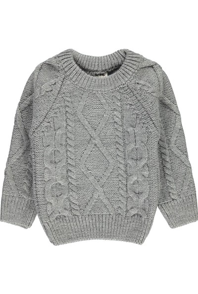 Civil Baby Erkek Bebek Kazak 6-18 Ay Gri