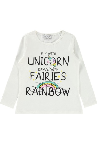 Civil Kız Çocuk Sweatshirt 2-5 Yaş Ekru