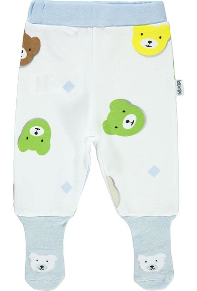Albimini Erkek Bebek Çoraptolon 3-12 Ay Mavi
