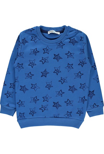 Civil Boys Erkek Çocuk Sweatshirt 2-5 Yaş Saks Mavisi