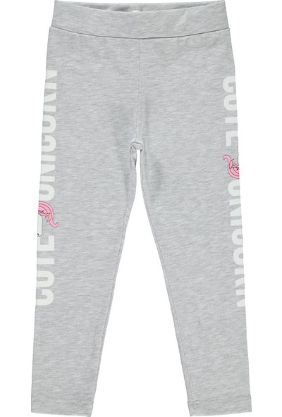 Civil Girls Kız Çocuk Uzun Tayt 2-5 Yaş Gri