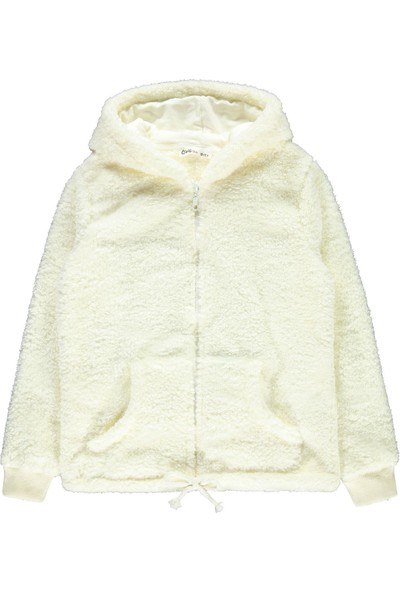 Civil Girls Kız Çocuk Kapüşonlu Hırka 10-13 Yaş Ekru