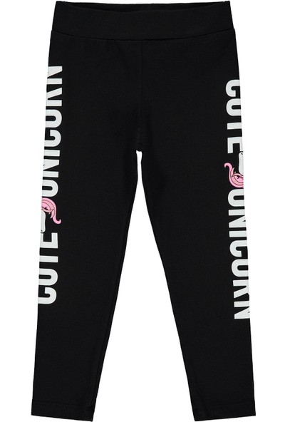 Civil Girls Kız Çocuk Uzun Tayt 2-5 Yaş Siyah