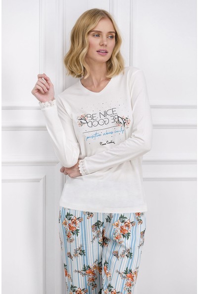 Pierre Cardin Krem Kadın Pijama Takımı Pierre Cardin Krem Kadın Pijama Takımı