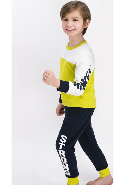 Rolypoly Krem Erkek Çocuk Eşofman Takımı