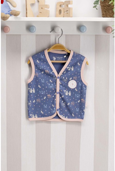 U.S. Polo Assn. Lisanslı Mavi Bebek Yelek U.S. Polo Assn. Lisanslı Mavi Bebek Yelek