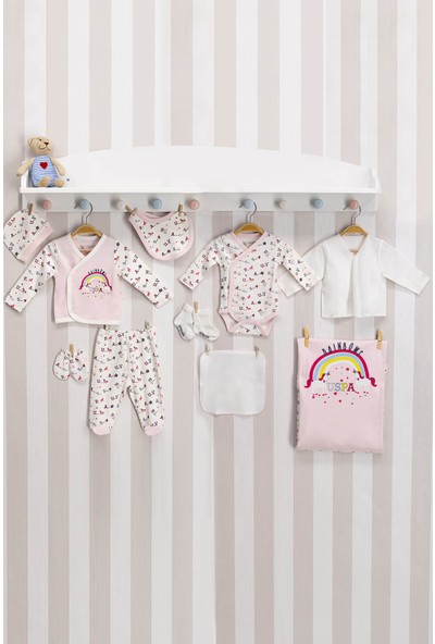 U.S. Polo Assn. Lisanslı Tozsomon Bebek 10'Lu Hastane Çıkış Seti