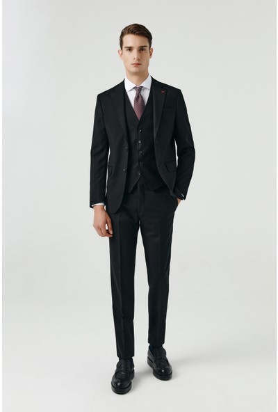 D'S Damat Slim Fit Erkek Yelekli Takım Elbise D'S Damat Slim Fit Erkek Yelekli Takım Elbise