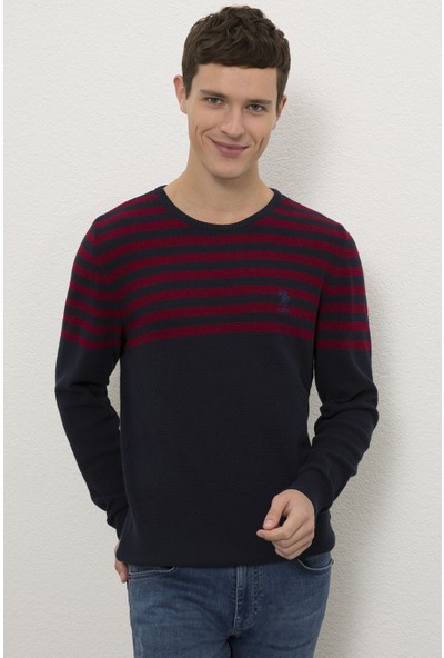 U.S. Polo Assn. Erkek Lacivert Triko Kazak 50223820-VR033