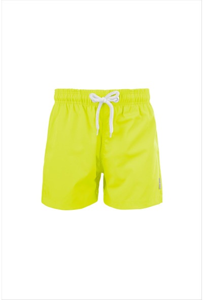 Ayyıldız Erkek Çocuk Fosforlu Sarı Deniz Şortu ER0033-1 8 Yaş