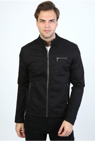 LTC Jeans Mevsimlik Tek Fermuar Astarlı Erkek Siyah Ceket Mont LTC Jeans Mevsimlik Tek Fermuar Astarlı Erkek Siyah Ceket Mont