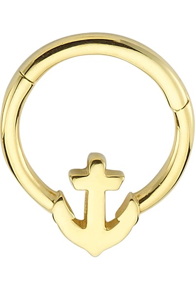 Dianora Piercing Çapa Altın Circle Helix Piercing